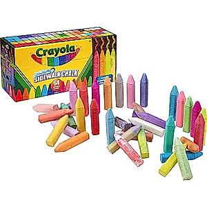 Crayola® Washable Sidewalk Chalk, Assorted Colors, Pack Of 64 Pieces