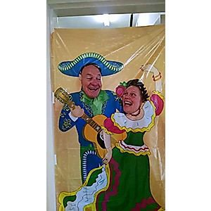 Fiesta Couple Photo Booth Door Banner for Cinco de Mayo - 6 feet tall - Party Decor | Fiesta |