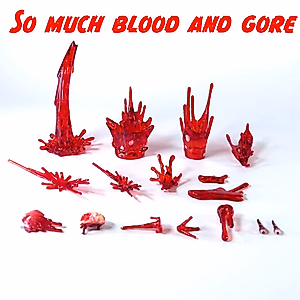 Super Action Stuff Casket of Cruelty 30+ Piece Accessories Set for 1:12 Scale (Six and Seven inch) Action Figures. Includes Coffin, Weapons and Blood Effects.