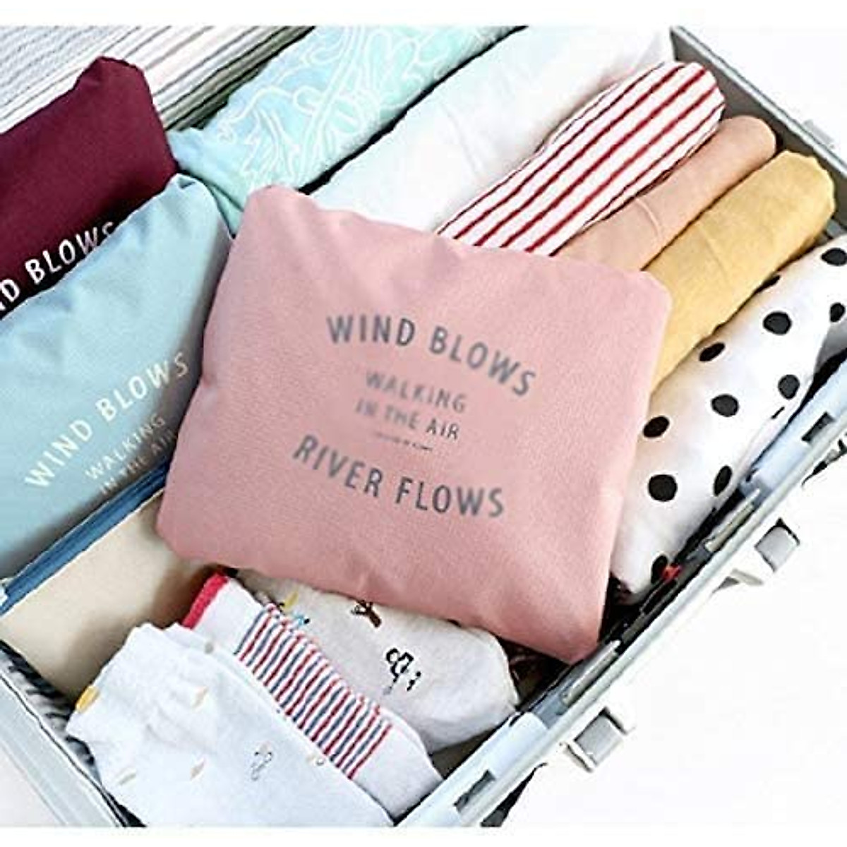 Askfairy Travel Storage Bag,Suitcase Storage Bag Large-Capacity Travel Handbag Clothes Storage Bag for Cloths Towel