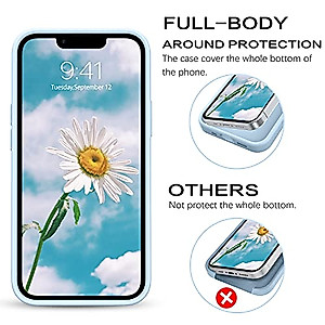 BENTOBEN iPhone 13 Mini Case, iPhone 13 Mini Phone Case, Slim Fit Liquid Silicone Soft Gel Rubber Anti-Scratch Shockproof Phone Cover with Microfiber Lining for iPhone 13 Mini 5.4" 2021, Lilac