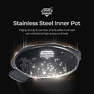 CUCKOO 6 Cup (Uncooked) 12 Cup (Cooked) Rice Cooker with Dual Pressure Modes, LED Display Panel, Durable Non-Stick Inner Pot with Optimal Heat Distribution & Dual Motion Gasket | (Black, CRP-RT0609FB)