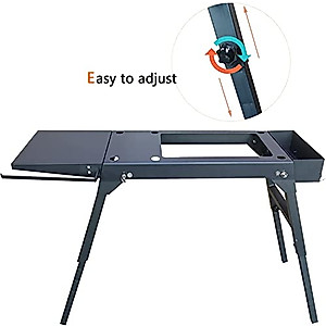 BSARTE Upgraded Griddle Stand Compatible for Blackstone Griddle Stand 17 Inch 22 Inch Table Top Griddle, for Outdoor Cooking Grill Camping with Shelf Spice Rack Tissue Holder Hooks