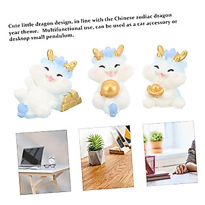 DOITOOL Dragon Decor 6 pcs Resin Mini Adorable Dragon Statue Mini Dragon Statue Desktop Dragon Statue Mini Dragon Figure Adorable Dragon Figure Chinese Zodiac trinkets