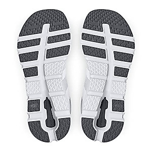 On Women's Cloudrunner Sneakers, White/Frost, 9 Medium US