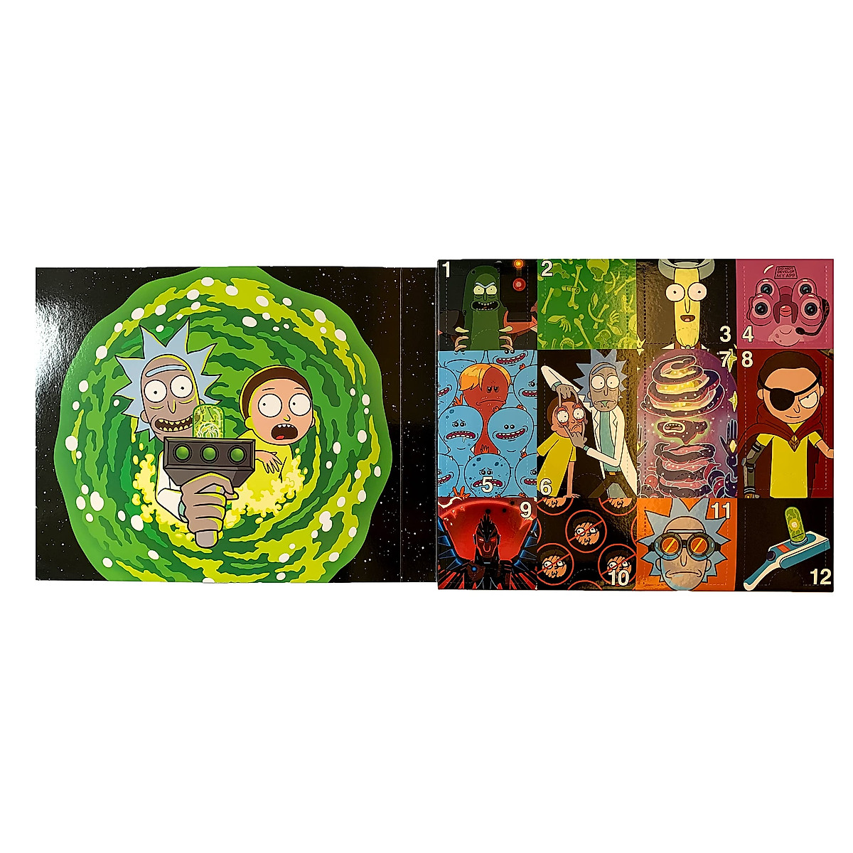 Hyp Rick and Morty Men's Men's 12 Days of Socks in Advent Gift Box