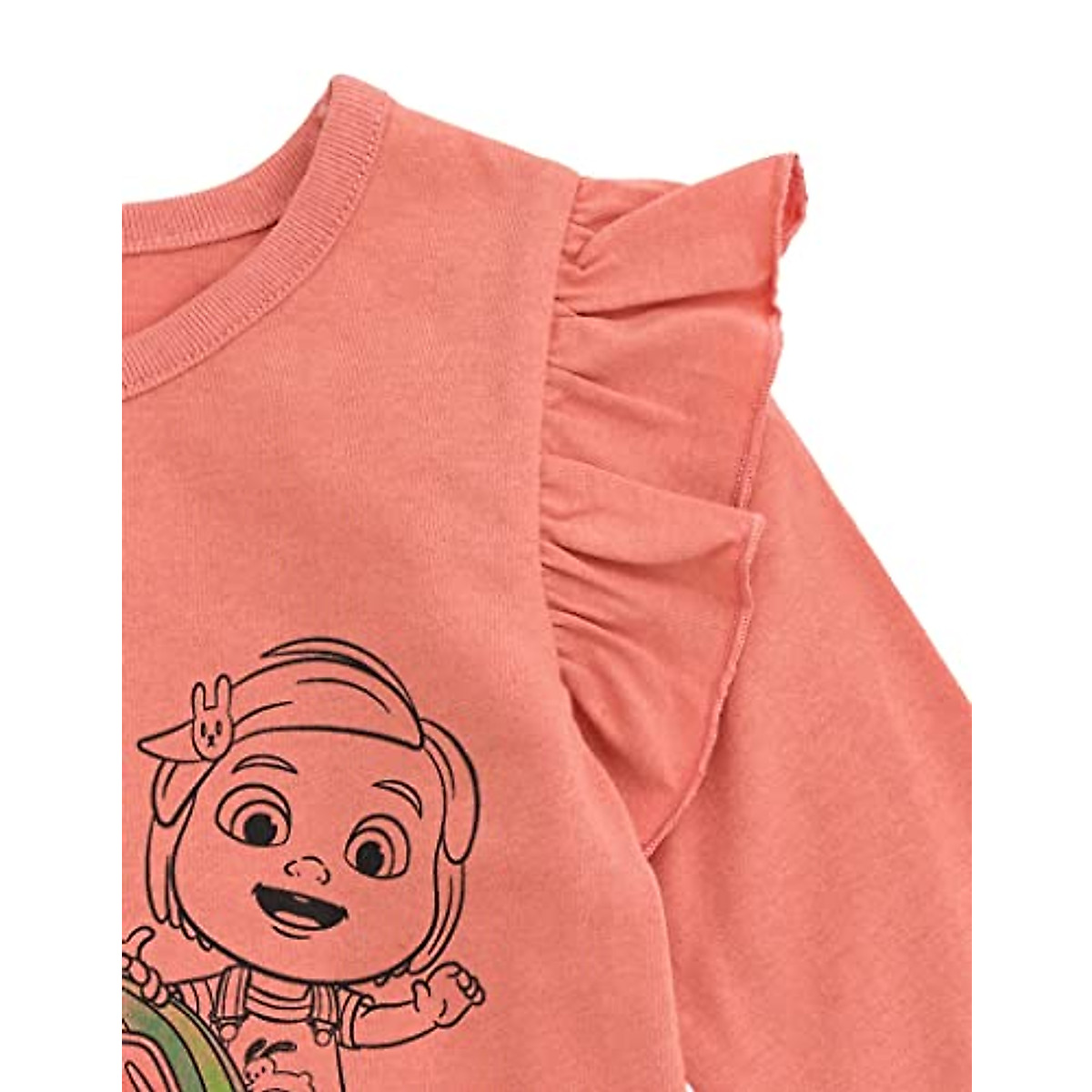 CoComelon JJ Cody Nina Toddler Girls T-Shirt and Leggings Outfit Set Orange/Gray 3T