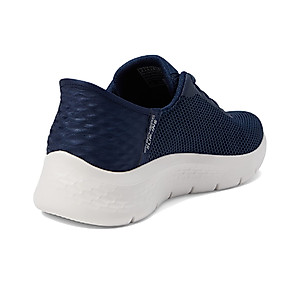 Skechers Women's Hands Free Slip-Ins Go Walk Flex-Grand Entrance Sneaker, Navy/White, 8.5