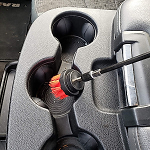 Bring It On Cleaner Drill Brush Attachment Set 3 Brushes - Bring It On Power Scrubber Brush Cleaning Kit, 5 Inch Extension, Use On Grout, Cars, Bathroom Surfaces, & Tile