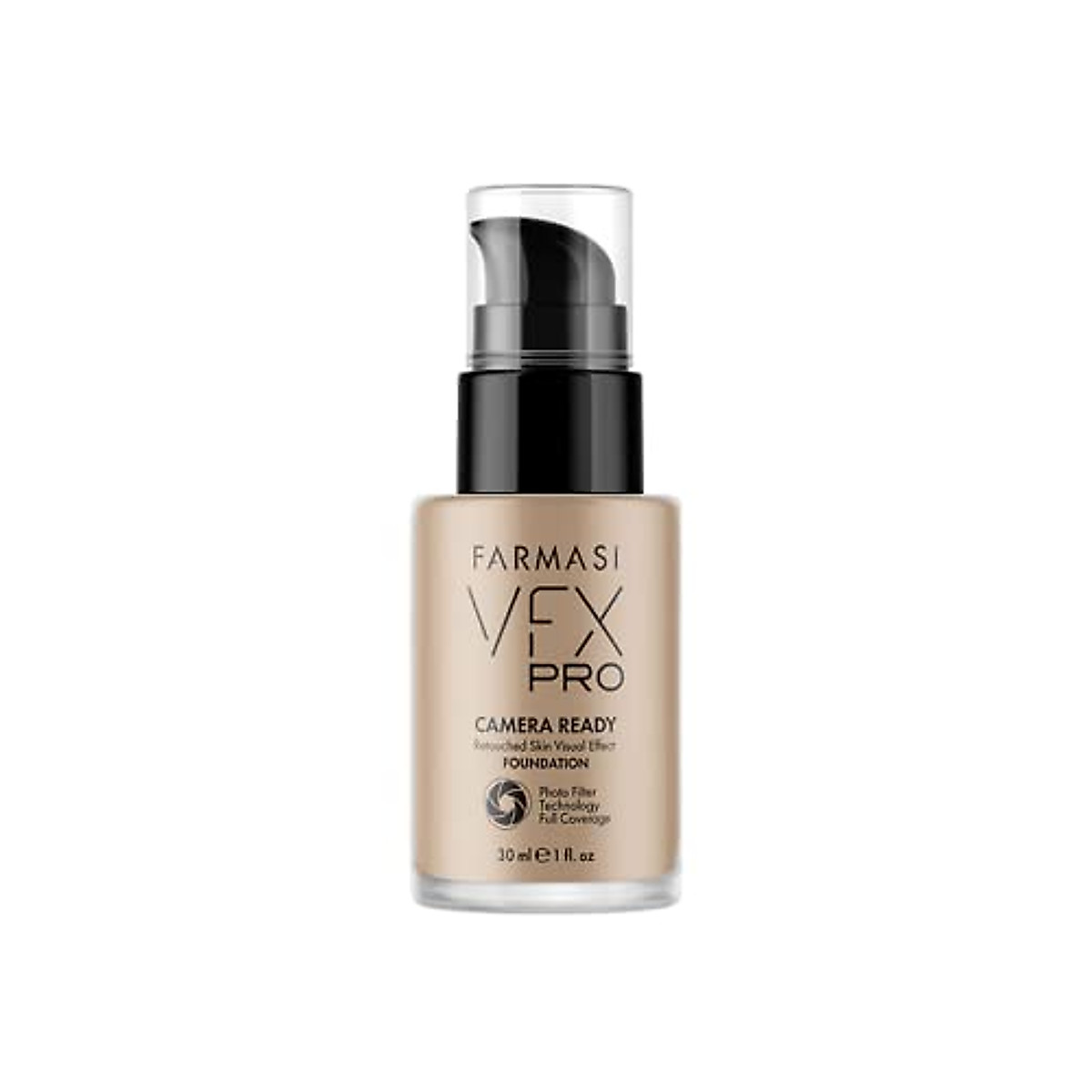 FARMASI VFX Pro Camera-Ready Liquid Foundation, Natural Beige 10, Unisex