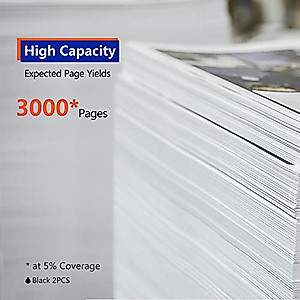 Saiyeeka TN760 Black High Yield Toner Cartridge for Brother Cartridge TN760 TN730 High Yield Toner for MFC-L2710DW HL-L2395DW DCP-L2550DW HL-L2350DW MFC-L2750DW HL-L2395DW Printer 2 Pack