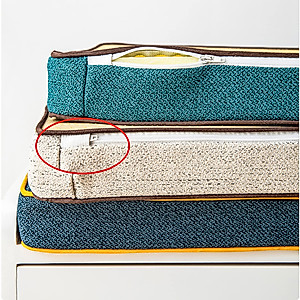 RCDPK Custom Bench Cushions for Indoor Furniture,Double Piping Furniture Decorative Seat Cushion,Personalized Size Thickened Anti-Slip Bench Pad,Customized Bay Window Cushion,Indoor Furniture Mat