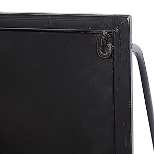 Deco 79 Vintage Metal Wall Wine Rack, 25"W x 14"H, Black