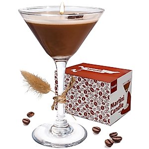 Taruzil Coffee Martini Candles Gifts for Women Men, Scented Candles Unique Gifts for Women Girl Friend Soy Wax Candles for Home, Bedroom,Coffee Bar Scented for Christmas, Birthday,Halloween