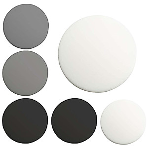 Zorfeter 6 Pcs Door Stoppers Wall Protector Round Silicone Wall Shield Cushion Self Adhesive Door Handle Bumper Silencer for Walls (White, Gray, Black)