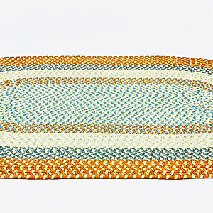 Colonial Mills Kingston Braided Rug, 4x6, Orange