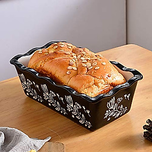 Wisenvoy Loaf Pan Bread Pan Ceramic Loaf Pans for Baking Bread Porcelain Bread Loaf Pan Nonstick Bread Pans for Baking