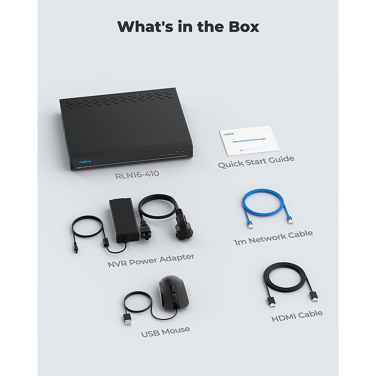 REOLINK 4K 16 Channel Network Video Recorder for Security Camera System, Work With 4K/5MP/4MP HD Reolink IP Cameras PoE NVR, 24/7 Recording to Pre-Installed 4TB Hard Drive, RLN16-410-4TB