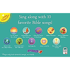 Best Loved Bible Songs - Childrens Board Book with Sing-Along Tunes to Favorite Religious Melodies - Read and Sing with Songs of Praise and Joy (Little Sunbeams: Early Bird Song Books)