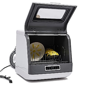Portable Countertop Dishwasher, Mini Dishwasher, Compact Dishwasher, with Large Capacity, High-Temp & Air Dry Function, 3 Washing Programs, 360° Spray, Auto Dishwashing, for Apartments, Dorms, RVs