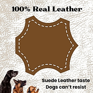 Frezco Llama Dog Rope Toy | Handmade with Natural Suede Leather and Tough Cotton Rope | Ideal for Teething, Puppy, Small and Medium Dogs | 100% Stuffed with Coconut Fibers