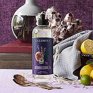 Caldrea Dish Soap, Biodegradable Dishwashing Liquid made with Soap Bark and Aloe Vera, Lavender Cedar Leaf, 16 oz , 3 Pack