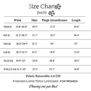 tom+alice Stretch Printed Yoga Pants for Women Girl Solid Color High Waisted Athletic Outdoor Golf Leggings