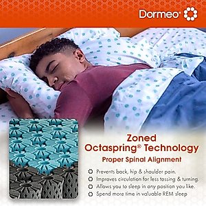 Dormeo Recovery 10" Twin XL Mattress with Signature Recovery Foam™ and Pressure Relieving OctaspringⓇ Technology, Medium Firm - 80” L x 38” W x 10” H