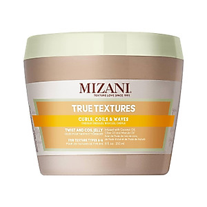 MIZANI True Textures Twist and Coil Paraben & Silicone-Free Jelly - Provides Touchable Texture With Coconut Oil, For Curly Hair