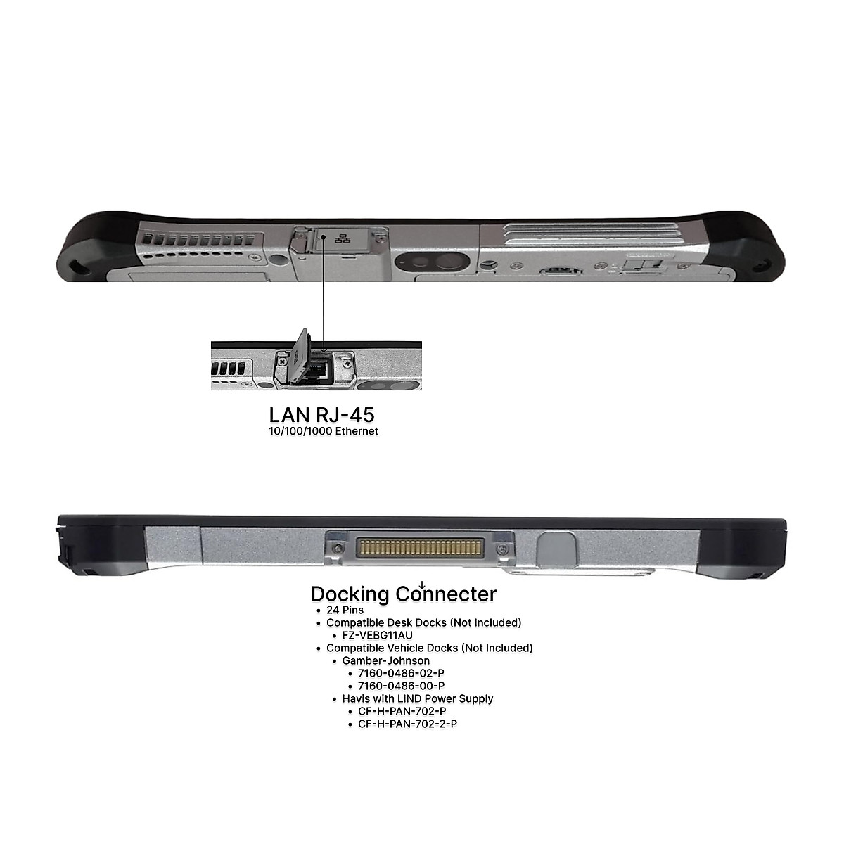 Toughbook Panasonic Toughpad FZ-G1 Intel Core i5-5300U 2.30GHz, 10.1 inches WUXGA Gloved Multi Touch + Digitizer LCD, Win 10 Pro, 256GB SSD, 8GB, Long Life Battery, LAN Port (Renewed)