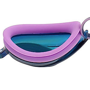 Speedo Women's Swim Goggles Mirrored Vanquisher 2.0, Archroma/Cobalt/Silver