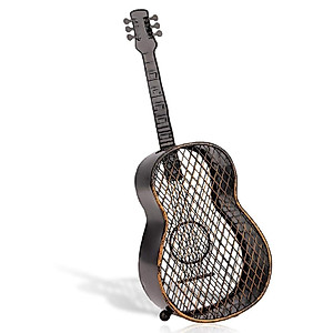 Guitar Shaped Box Cork Holder, Guitar Shaped Wine Cork Container Wine Bottle Stopper Organizer Home Decoration