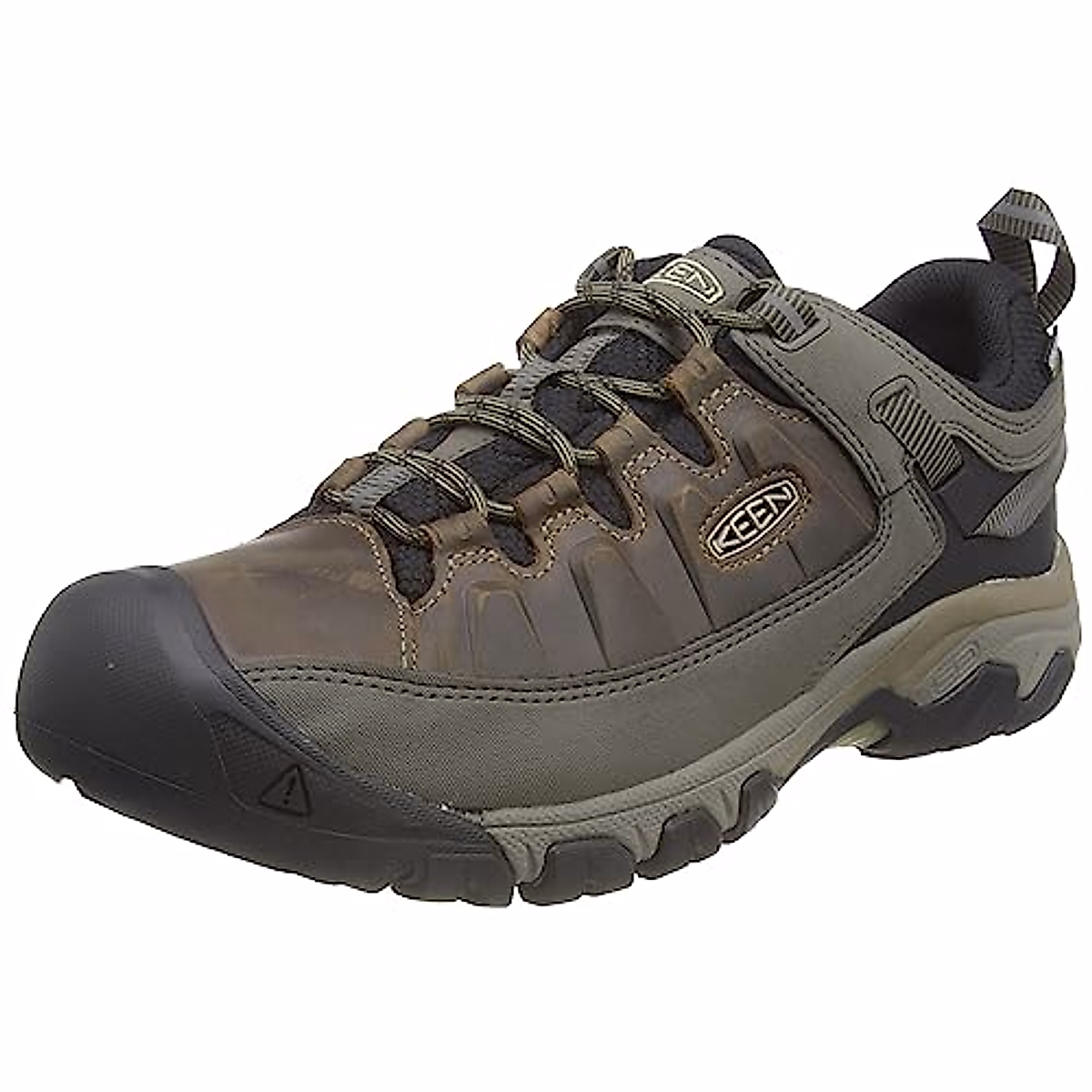 KEEN Men's Targhee 3 Low Height Waterproof Hiking Shoes, Bungee Cord/Black, 11