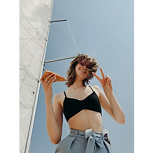 LA GAMBETA FASHION 8 Pack Wholesale Neon Colors Cateye Pink Sunglasses Unisex 80's Party Favors Eyewear Multiple Choice(Pink)