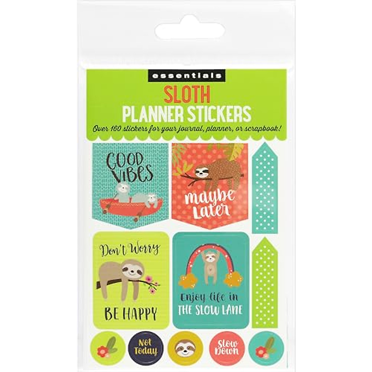 Essentials Sloth Planner Stickers (over 160 stickers!) (Essentials Planner Stickers)