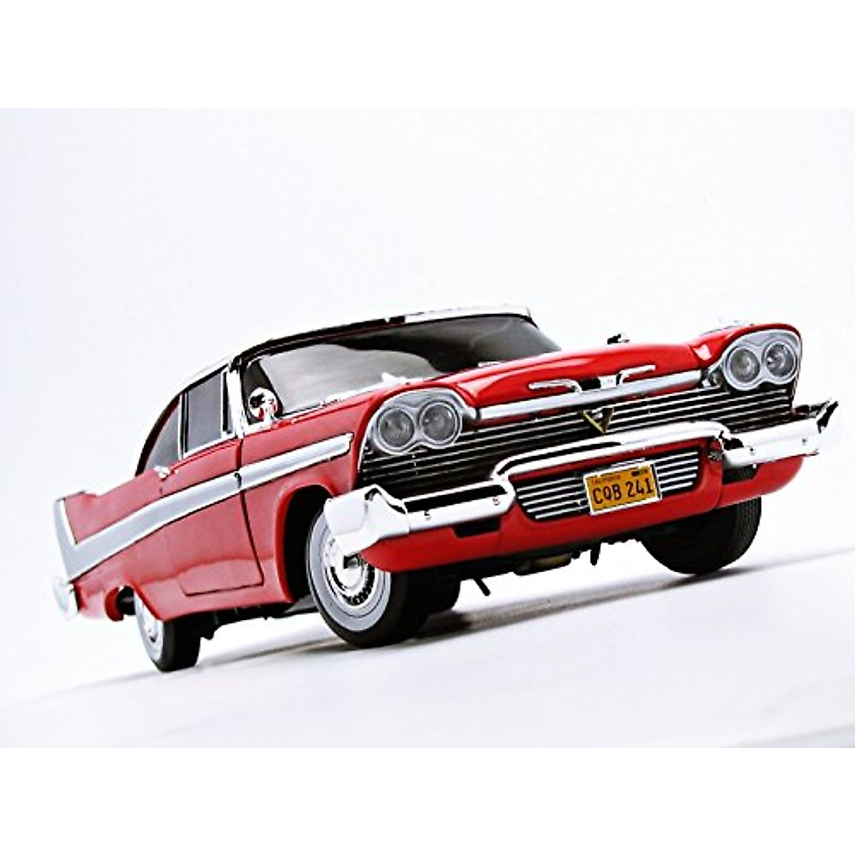 1/18 '58 Plymouth Fury Stephen King Christine Die Cast Movie Car, Multicolored (AWSS102)