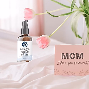 Peptide Collagen Serum for Face - Anti-Aging Facial Serum, Tighten Lift Hydrate & Plump All Skin Types, Reduce Fine Line & Wrinkles, All Natural Ingredients - Foxbrim Naturals (1 Fl Oz)