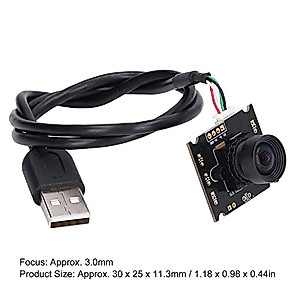 Camera Module, 0.3MP GC0308 Chip Cameras Board Wide Compatibility 72° Wide Angle for Replacement