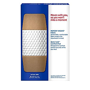Band-Aid Brand Adhesive Bandages Flexible Fabric, Extra Large, 10 Count (Pack of 2)