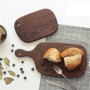 GINHA Charger Plate Black Walnut Handmade Pick Board Vegetable Cutting Board Box Board Bread Plate