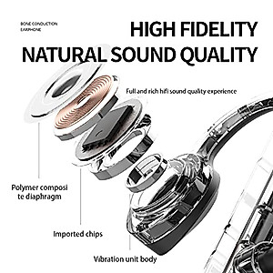 Fufafayo True B-one Conduction Concept Bluetooth Wearable Headset Wireless Waterproof Sports Earphone, (A)