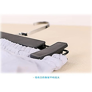 NA Simple Traceless Children's Non Slip Clothes Rack Plastic Multifunctional Adult Clothes Rack Clothes Store Clothes Rack Round Hook Black