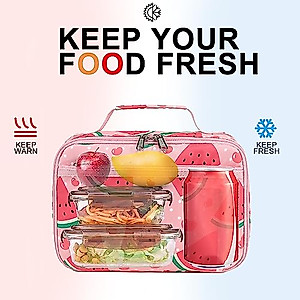 LOIDOU Lunch Box Kids Girls Insulated Lunch Bag Thermal Meal Tote Reusable Lunch Pail Bags for School Travel