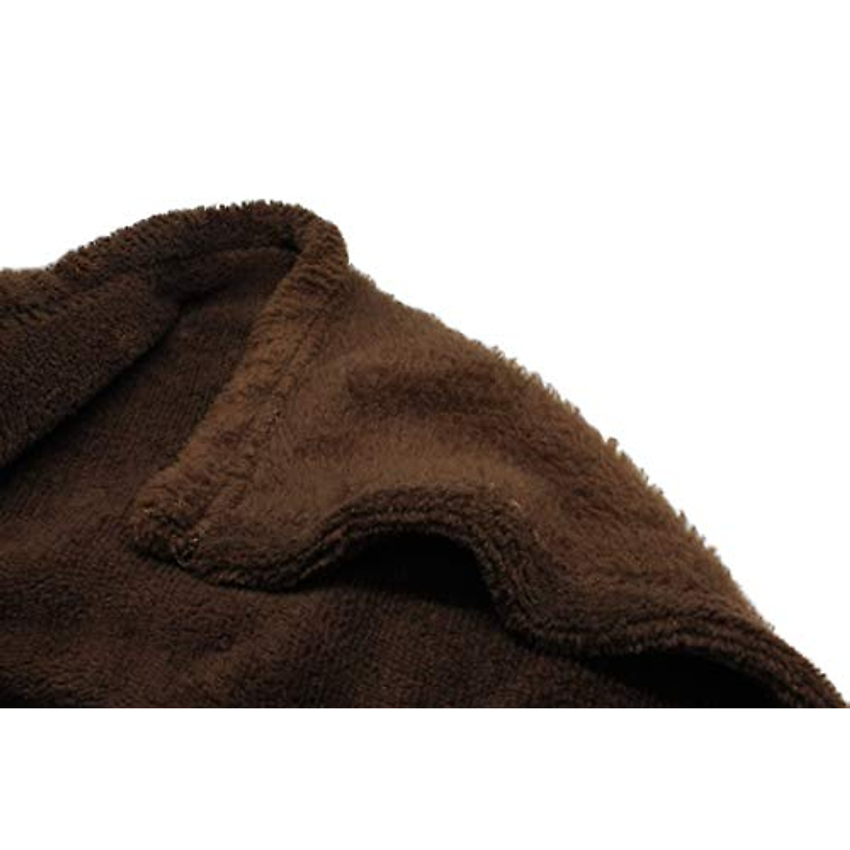 FOHOG Collection Fleece Blanket Chocolate Brown Small Plush Throw Blankets for Couch Flannel Soft Lightweight Microfiber Travel 50" X 60" (Brown)