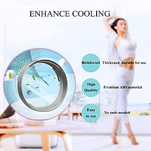 Gudoread 5.9 inch / 6 inch Portable Air Conditioner Exhaust Hose Coupler, AC Unit Tube Connector Air Conditioning Accessories and Parts Window Adapter (Round)