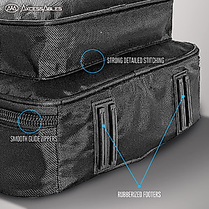 AxcessAbles Audio Mixer Gig Bag | Padded Mixing Sound Board Bag - 12x12x4 | DJ Mixer Case | Compatible with MG06, AG03, MG10X, Mix8, ProFX8, 802VLZ4, Xenyx X1204USB| Small Mixer Case