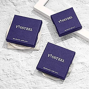 Yoosteel Gold Necklaces for Women Girls, 14K Gold Plated Dainty Paperclip Link Chain Necklace Personalized Layered K Layered Initial Necklaces for Women Girls Gifts