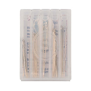 SINGER 07370 Hand Sewing Needles in Compact with Needle Threader, Assorted Sizes, 30-Count