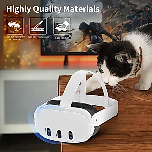 HiBloks VR Shell Protective Cover for Meta Quest 3 Accessories, Transparent VR Headset Protective Cover with Precise Hole for Oculus Quest 3, Shockproof, Drop-Proof and Waterproof VR Headset Cover