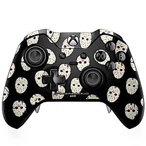 Skinit Decal Gaming Skin Compatible with Xbox One Elite Controller - Officially Licensed Warner Bros Jason Voorhees Pattern Design